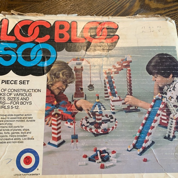 loc-blocs | Toys | Vintage Loc Bloc Blocks Plastic Building Bricks ...